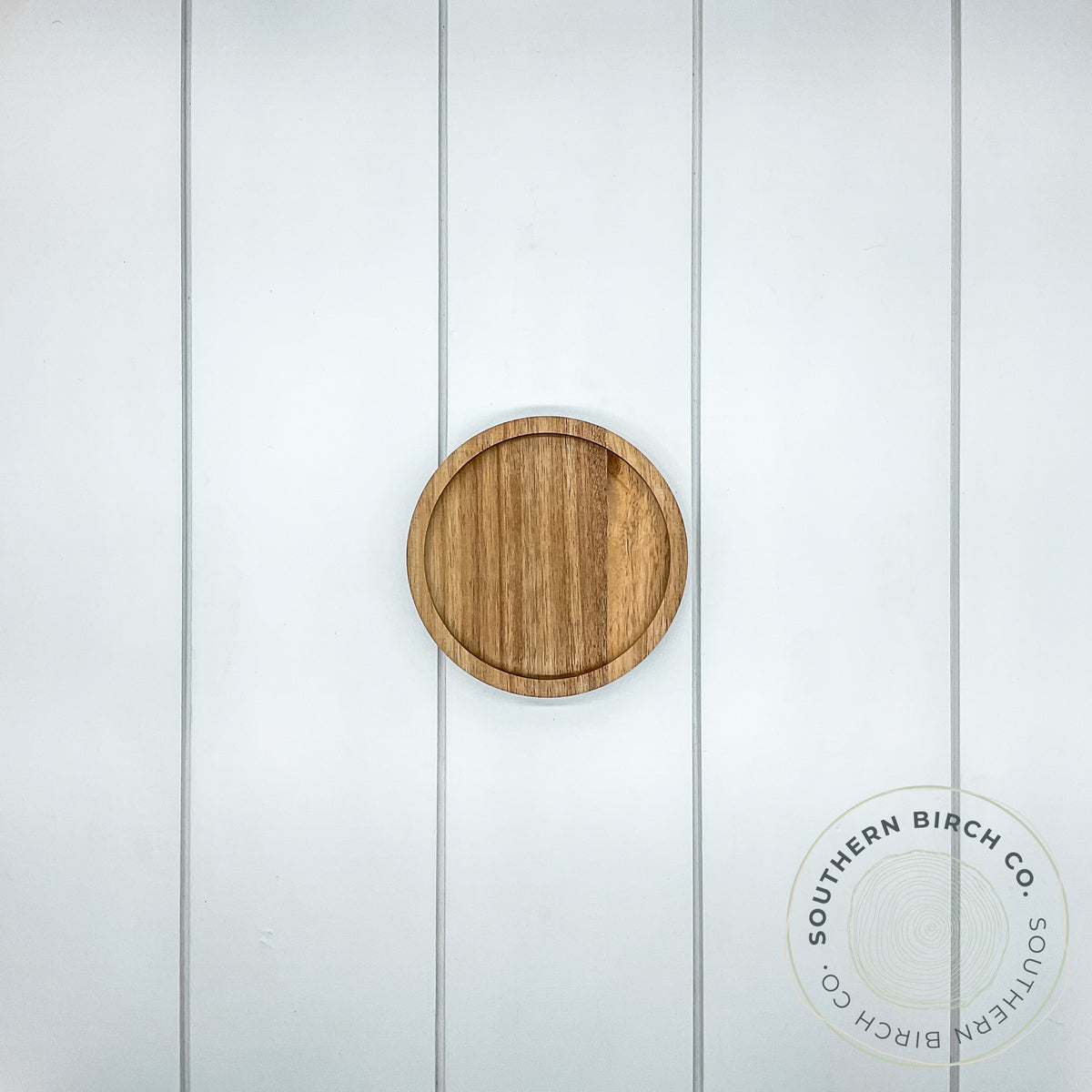 Acacia Wood Round Tray | Southern Birch Company