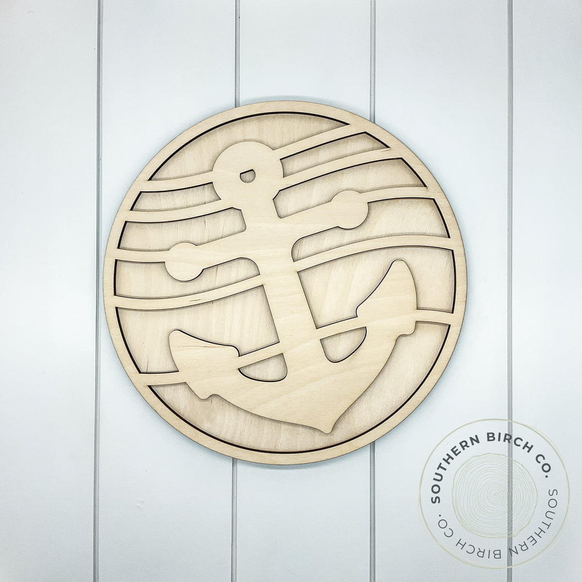 Anchor 3D Round Blank | Southern Birch Company