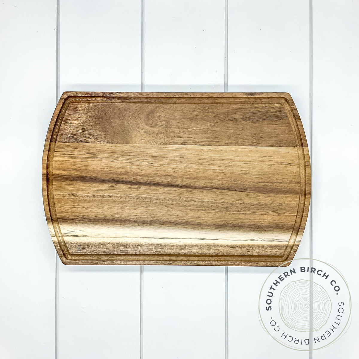 Acacia Wood Cutting Board (Rounded Rectangular) | Southern Birch Company