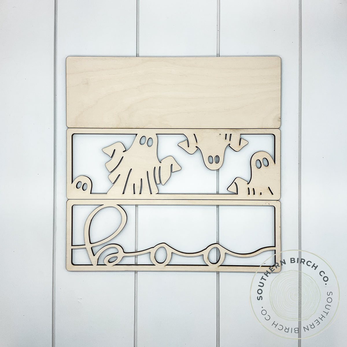 Boo 3D Framed Sign Blank | Southern Birch Company