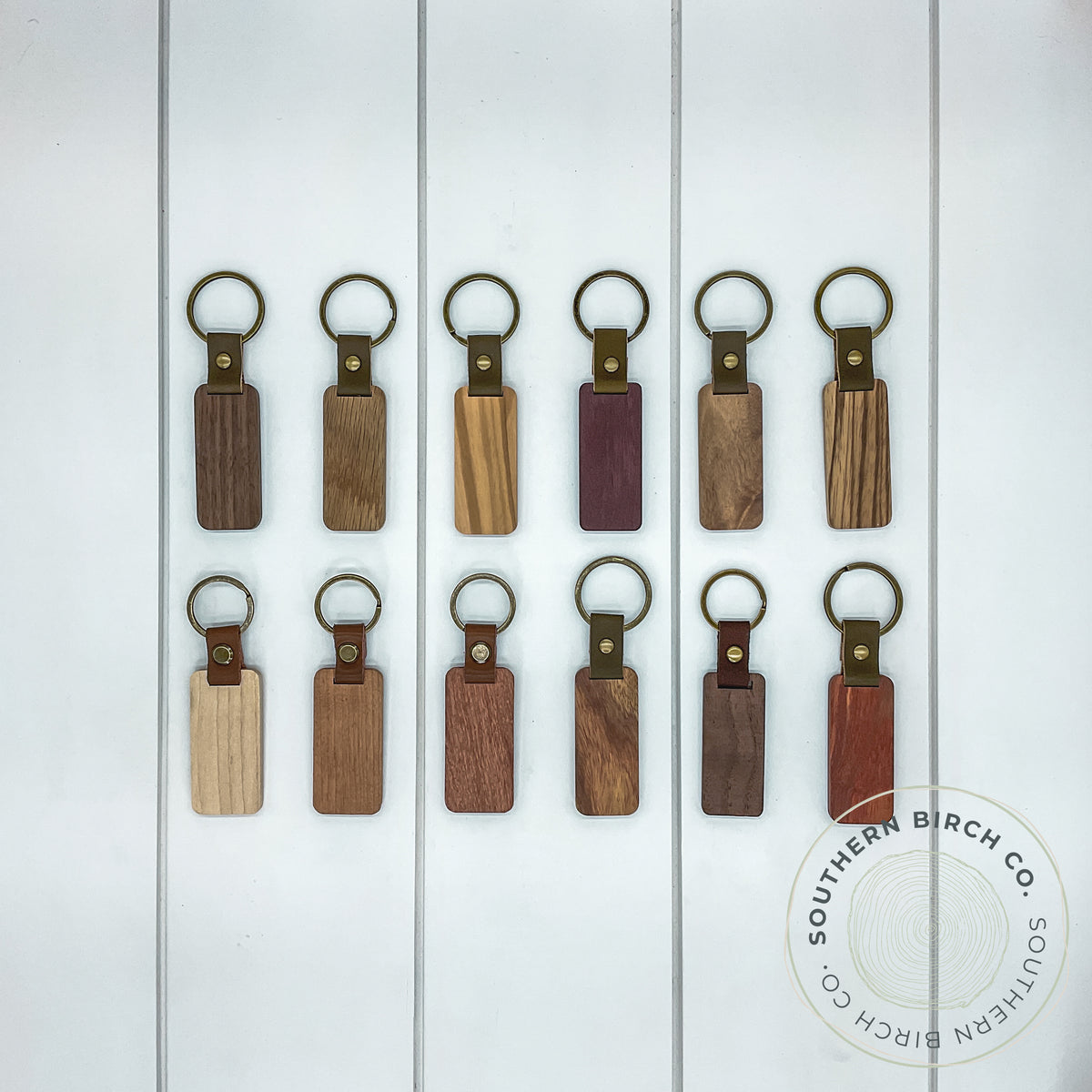 Wooden Keychains (Solid Wood) | Southern Birch Company