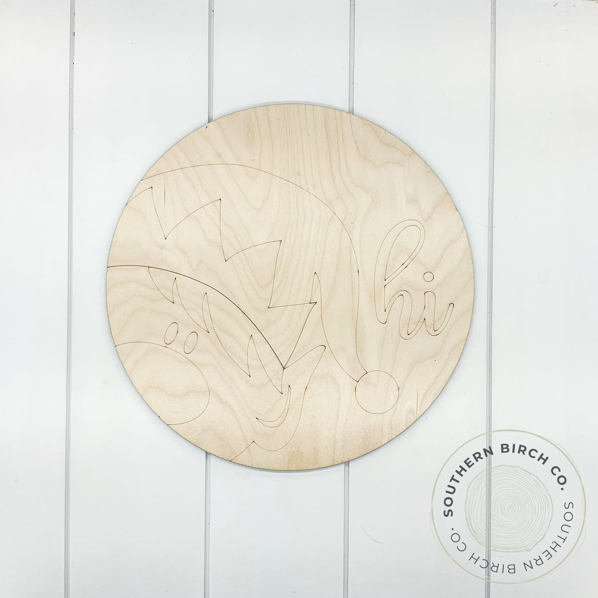 Elf Etched Round Blank | Southern Birch Company