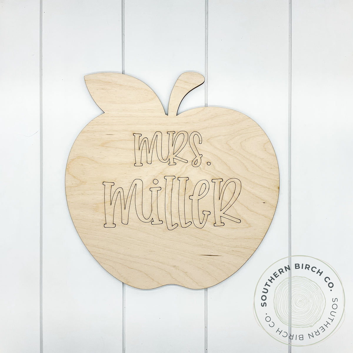 Personalized Name Sign Blank (Apple) | Southern Birch Company