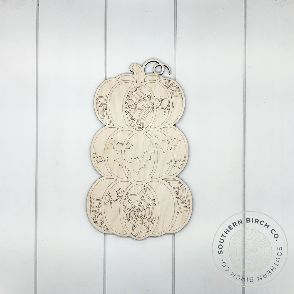 Pumpkin Trio Blank (Bats and Spiders) | Southern Birch Company