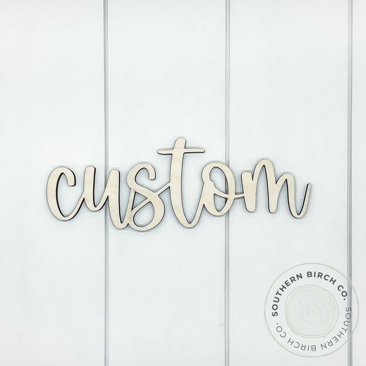 Custom Word Cutout (Script) | Southern Birch Company