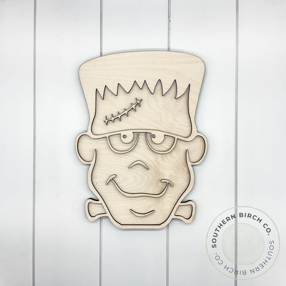 Frankenstein Head 3D Blank | Southern Birch Company