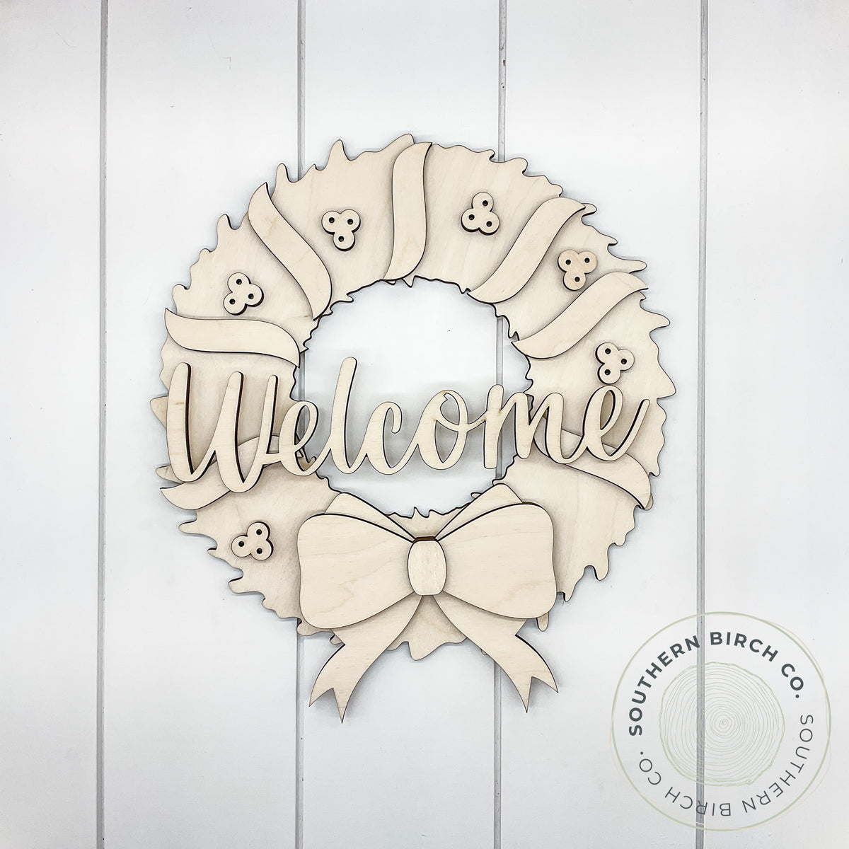 Wreath 3D Blank | Southern Birch Company